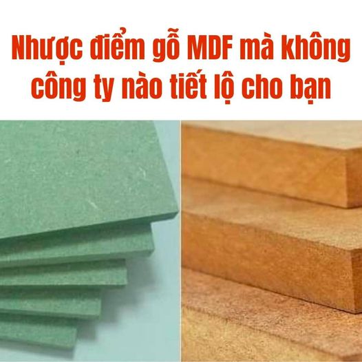 Nhược điểm gỗ MDF mà có thể bạn chưa biết?